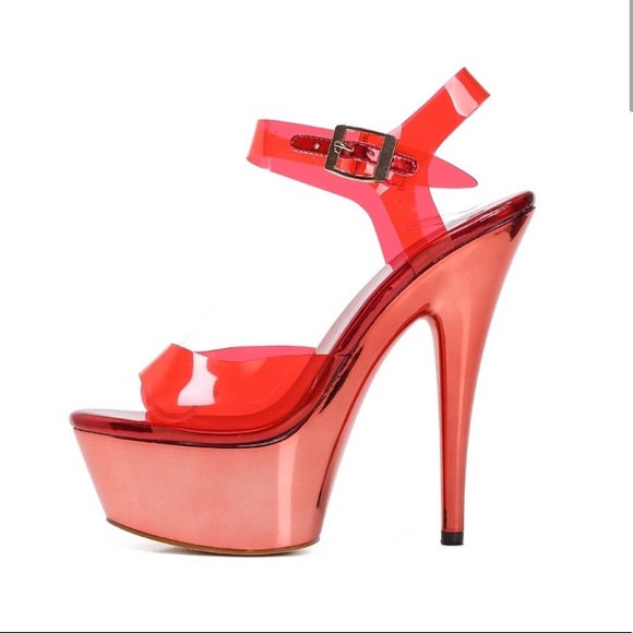 Shoes | Sexy Red Platform Heel | Poshmark